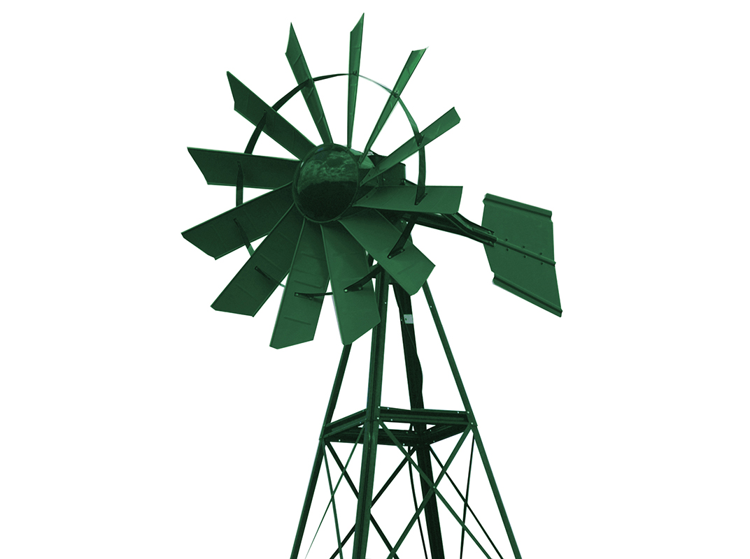 20' 3-Legged Powder Coated Windmill Aeration System | Herrmann's Fish Farm
